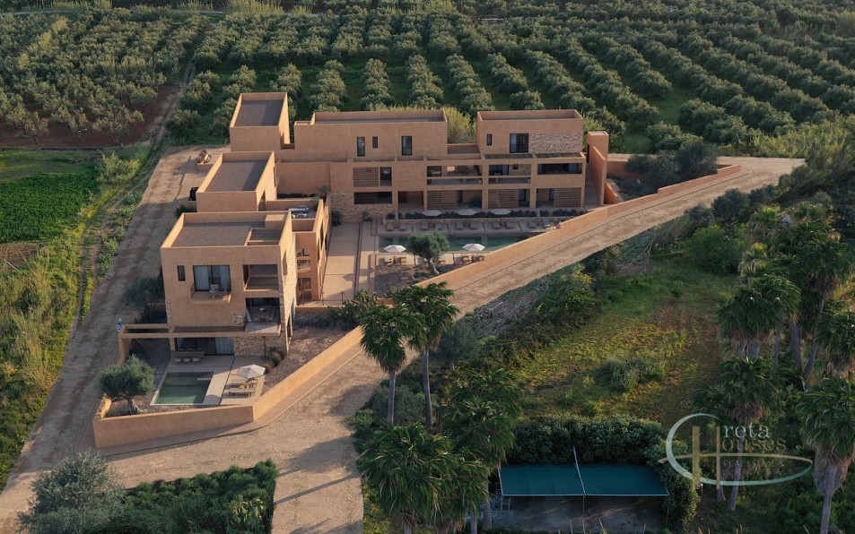 Project in aanbouw aan het strand - Creta Houses